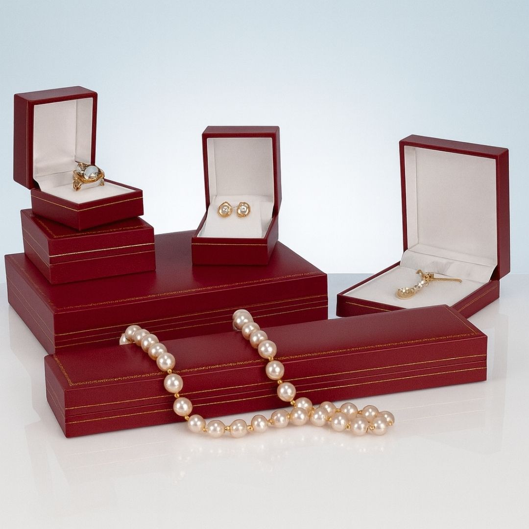 Classic Leatherette Jewelry Gift Boxes 🧳 | PrestigeFancy.com